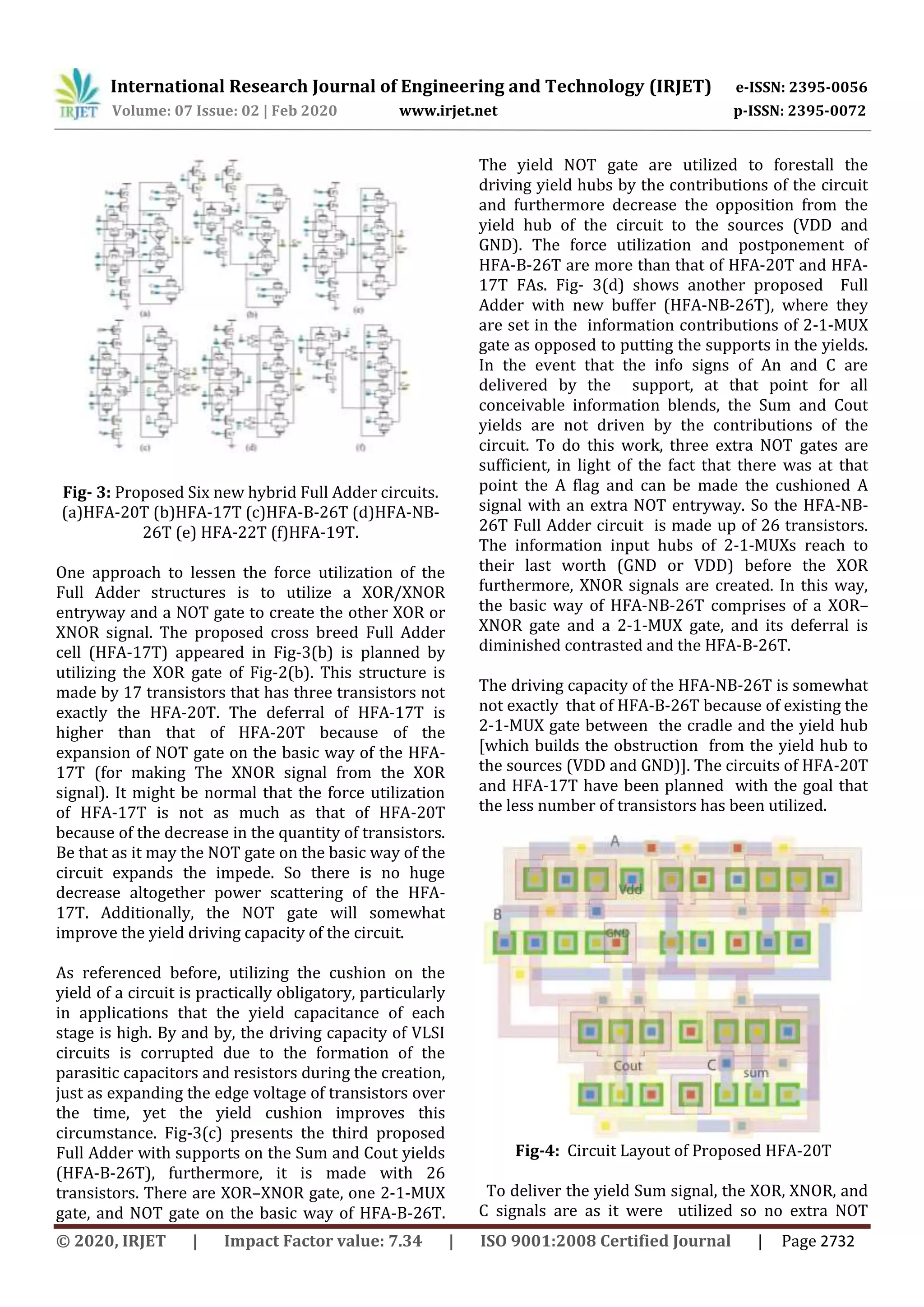 IRJET - High Speed Adder with Ultra Low Power Consumption using XOR and XNOR Gate | PDF