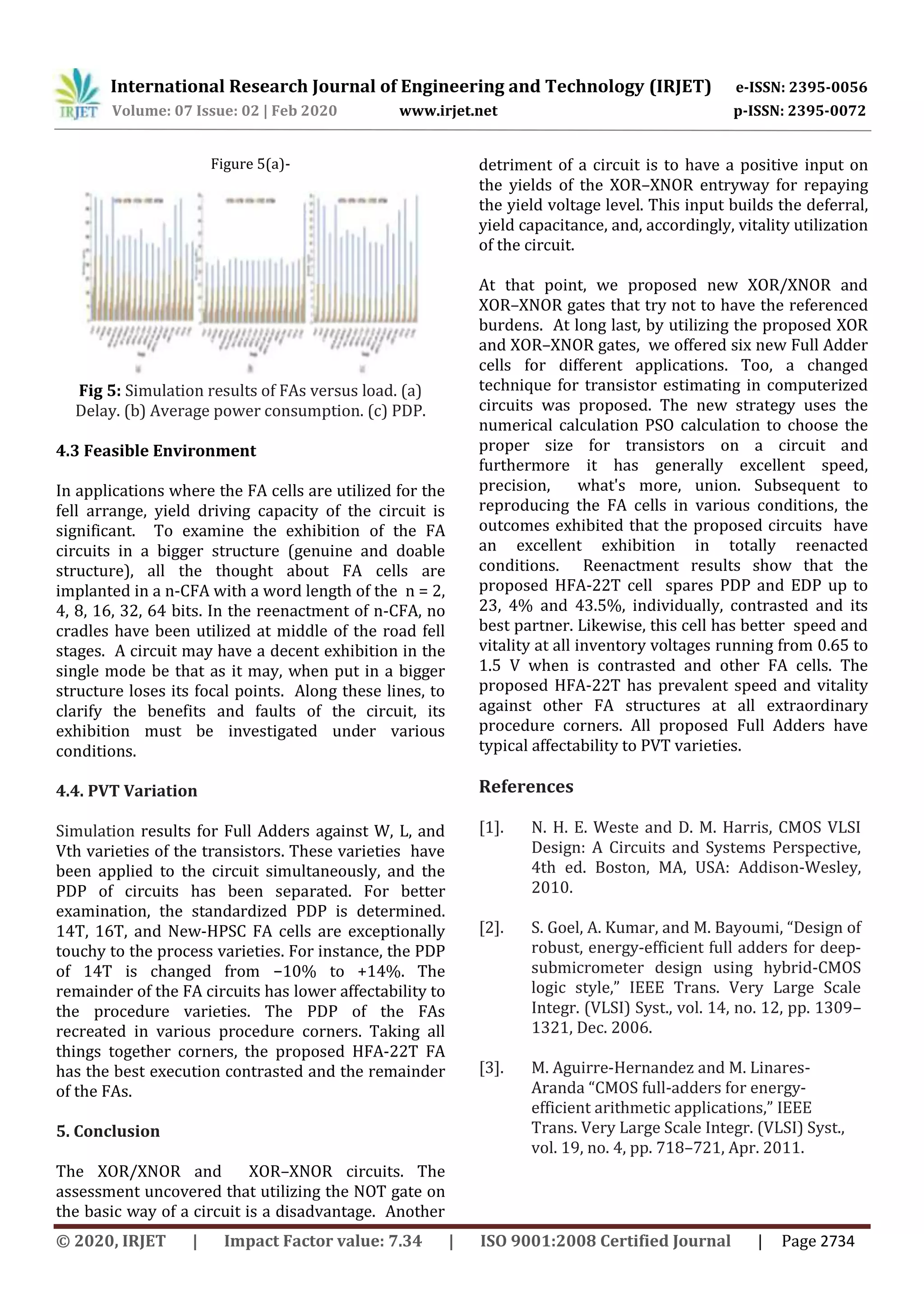 IRJET - High Speed Adder with Ultra Low Power Consumption using XOR and XNOR Gate | PDF