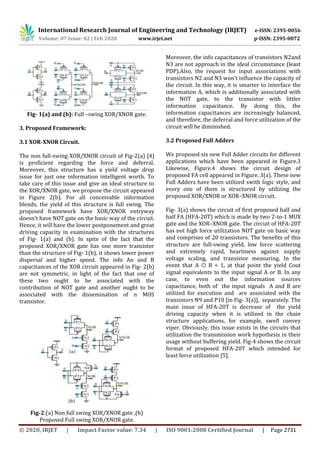 IRJET - High Speed Adder with Ultra Low Power Consumption using XOR and XNOR Gate | PDF