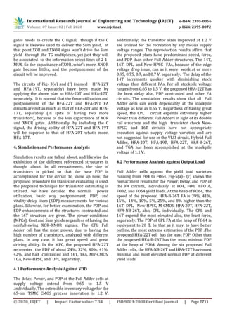 IRJET - High Speed Adder with Ultra Low Power Consumption using XOR and XNOR Gate | PDF