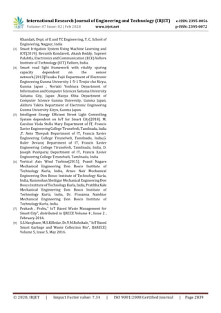 IRJET - Smart Village: Betterment Planning and Innovative Strategy using IoT | PDF | Internet ...