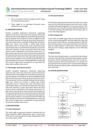 IRJET - Confidential Image De-Duplication in Cloud Storage | PDF | Cloud Computing | Internet