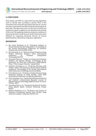 IRJET - Election Result Prediction using Sentiment Analysis | PDF