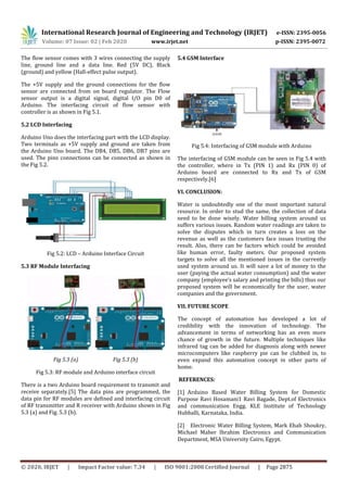IRJET - Automatic Water Billing System | PDF | Internet of Things | Internet