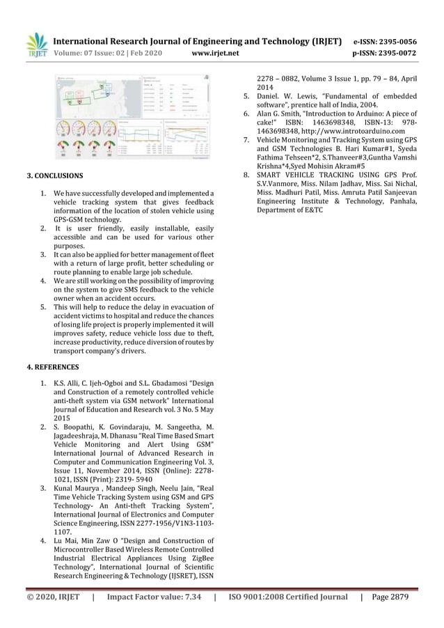 IRJET - IoT based Vehicle Tracking System | PDF
