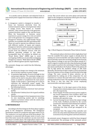 IRJET - An Automatic Phase Selector from Any Available Three Phase ...
