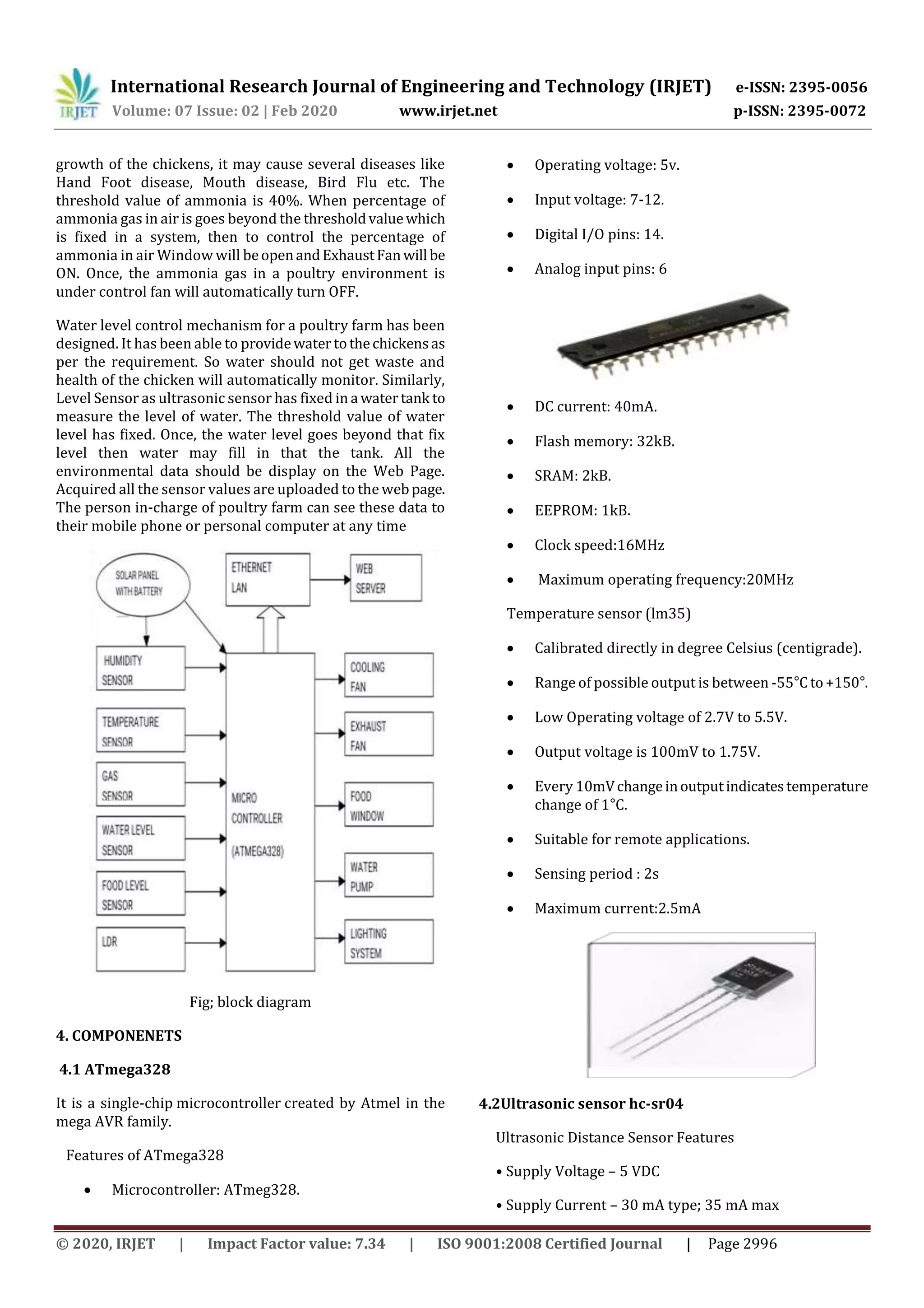 IRJET - Solar based Smart Poultry Monitering System using IoT | PDF