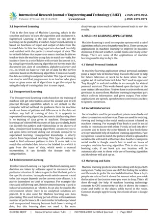 IRJET - Review on Machine Learning | PDF