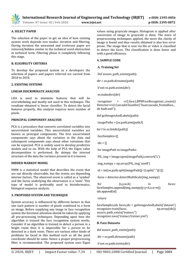 IRJET - Real Time Facial Analysis using Tensorflowand OpenCV | PDF