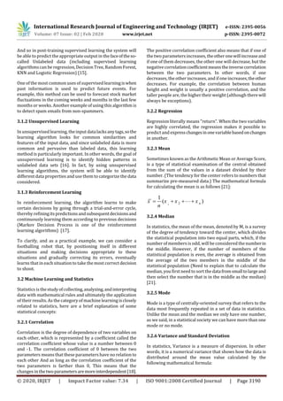 IRJET - Application of Linear Algebra in Machine Learning | PDF