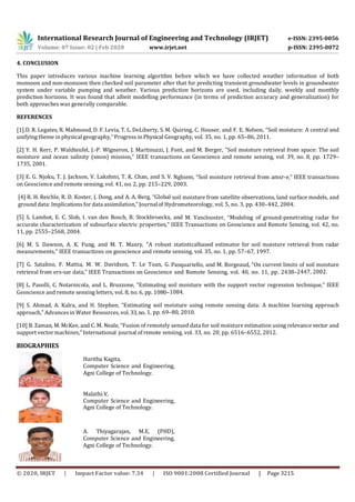 IRJET - Prediction of Ground Water Level based on Machine Learning | PDF