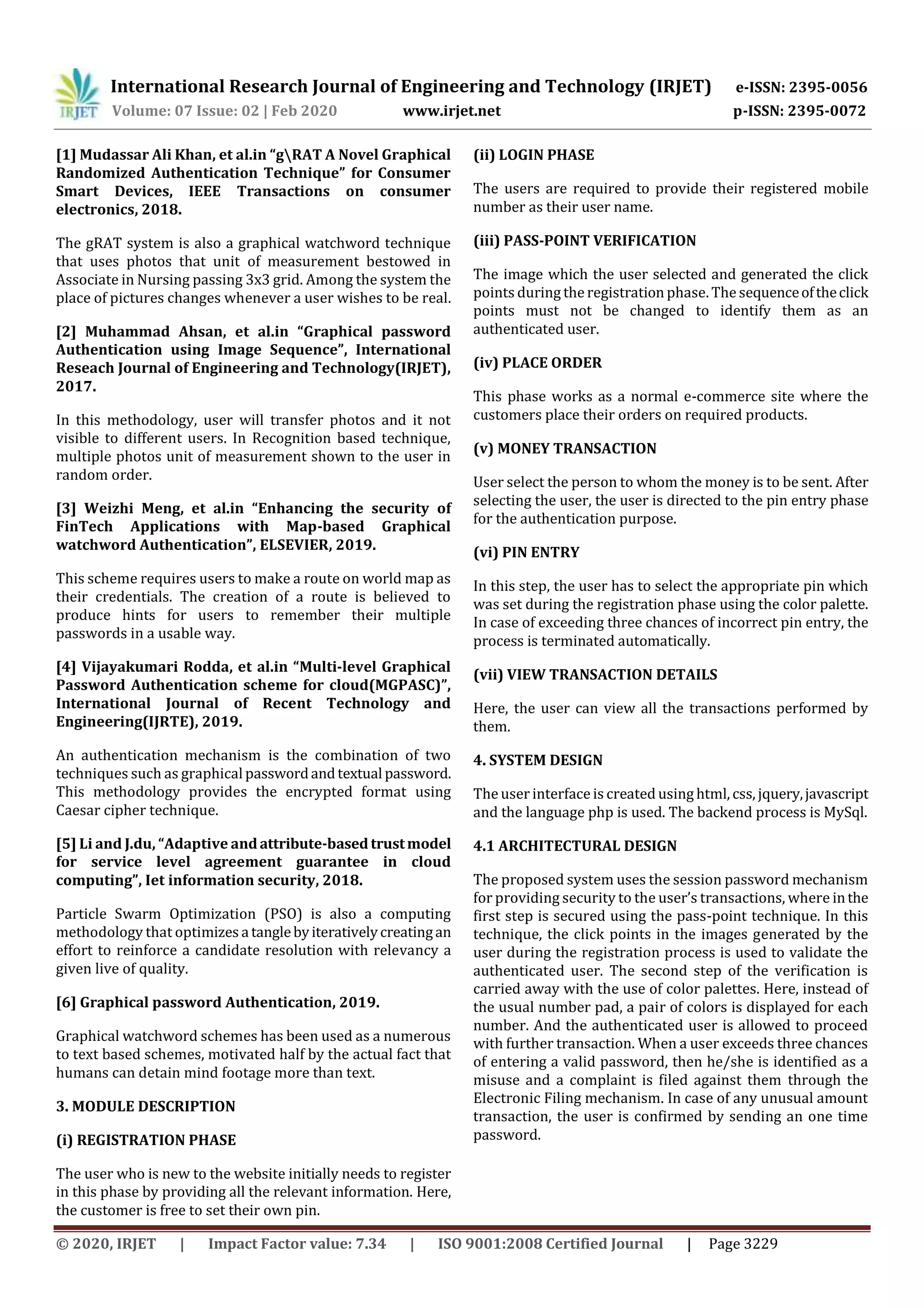 IRJET - Graphical Password Authentication for Banking System | PDF