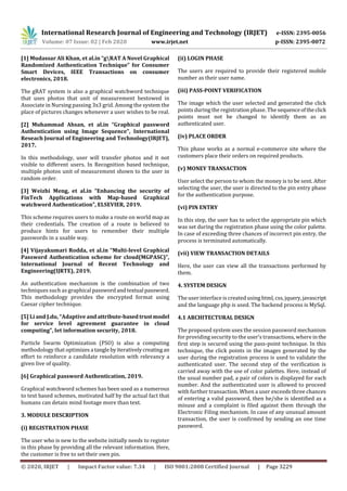 IRJET - Graphical Password Authentication for Banking System | PDF