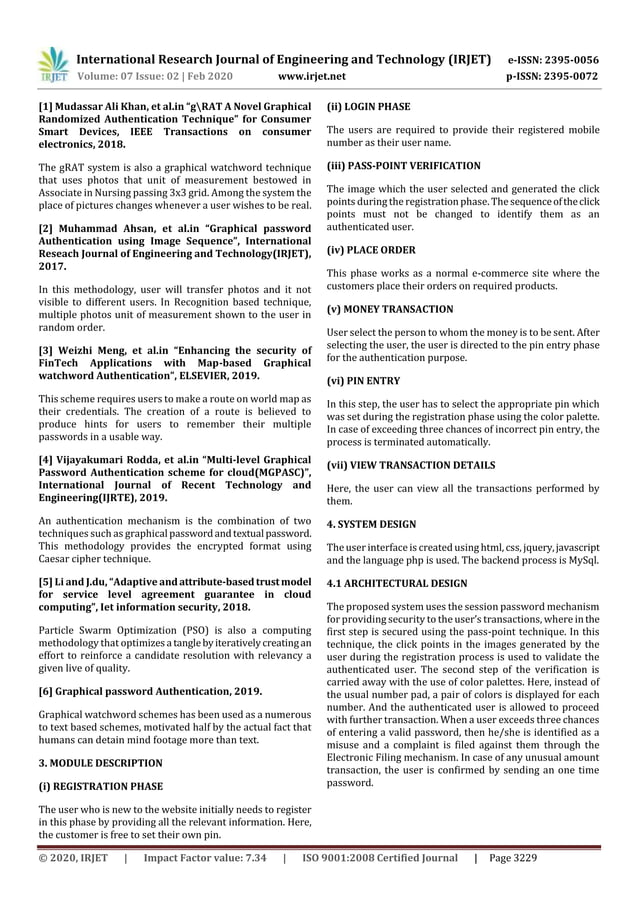 IRJET - Graphical Password Authentication for Banking System | PDF