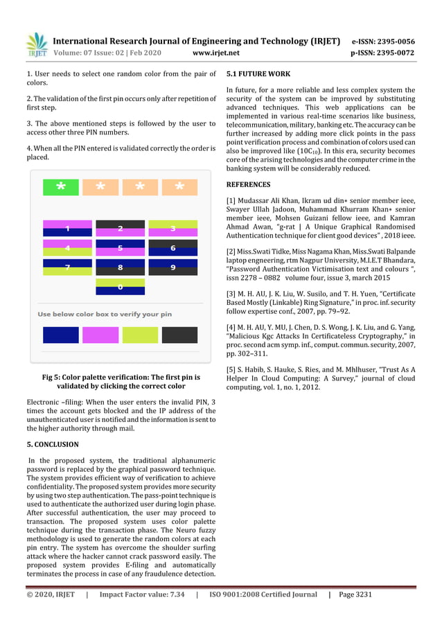 IRJET - Graphical Password Authentication for Banking System | PDF