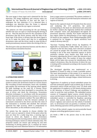 IRJET - Drowsiness Detection System using ML & IP | PDF
