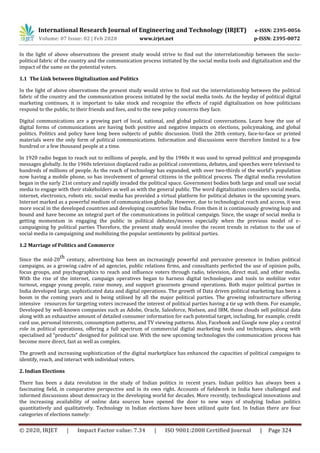 IRJET- Computational Politics | PDF