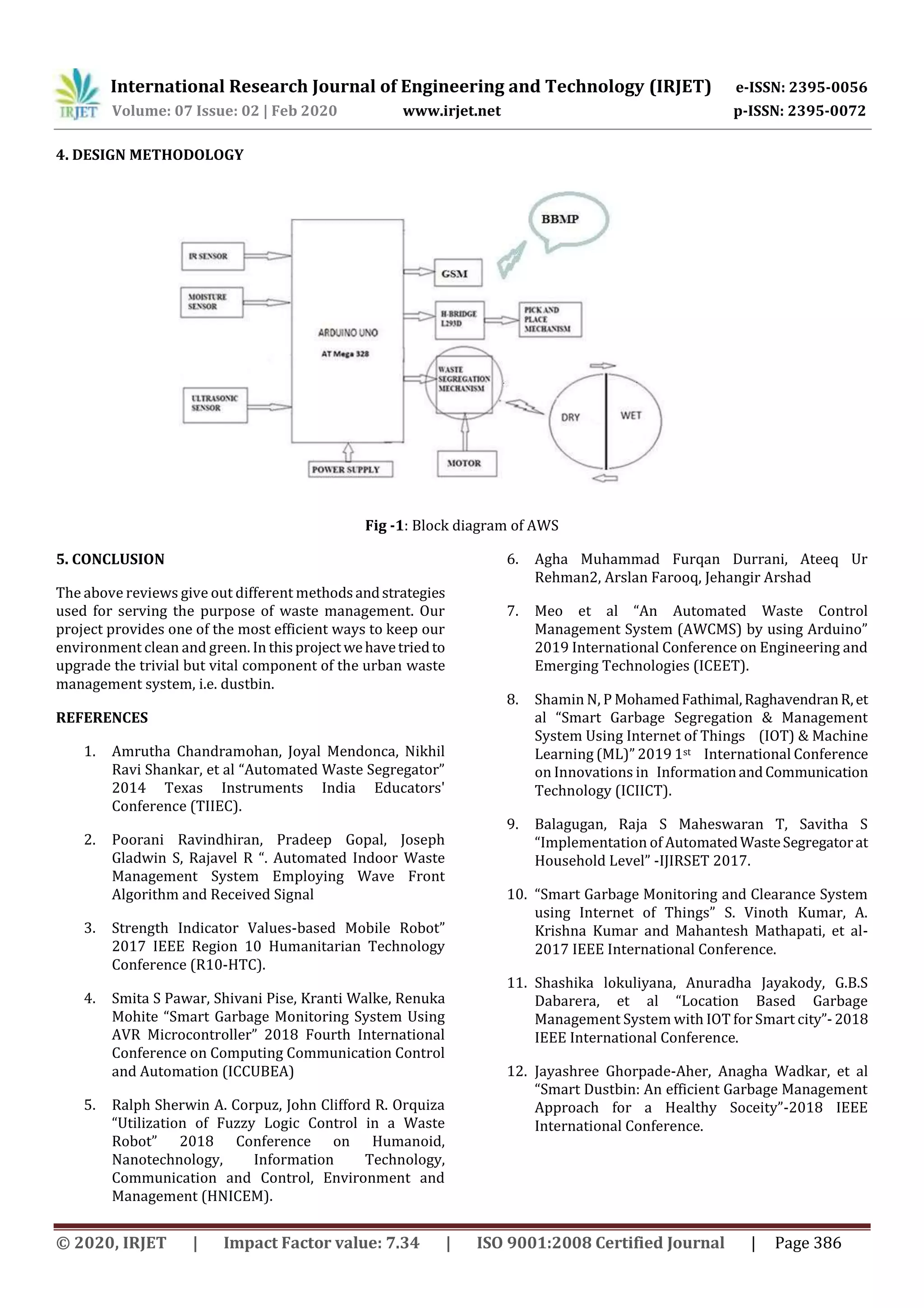 IRJET- Segregation of Waste - A Survey | PDF