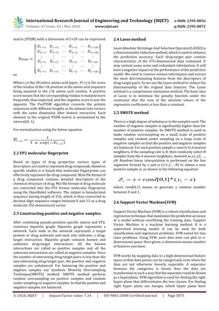 IRJET - A Framework for Predicting Drug Effectiveness in Human Body | PDF | Chemistry | Science