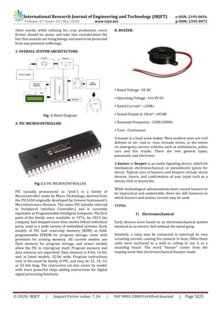 IRJET - Smart Crop Protection System from Animals using PIC | PDF