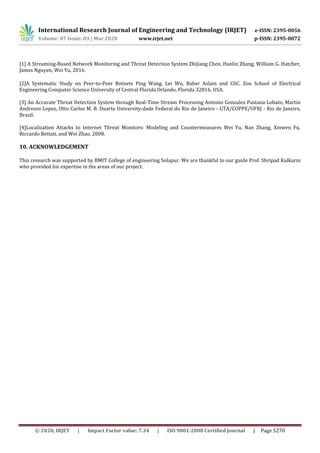 IRJET - Network Traffic Monitoring and Botnet Detection using K-ANN Algorithm | PDF | Free Download