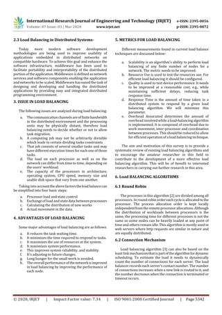 IRJET - Efficient Load Balancing in a Distributed Environment | PDF