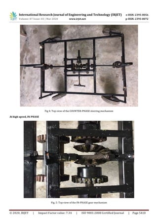 IRJET - Model of Four Wheel Steering Mechanism | PDF