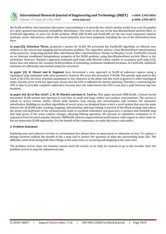 IRJET Autonomous Simultaneous Localization and Mapping | PDF