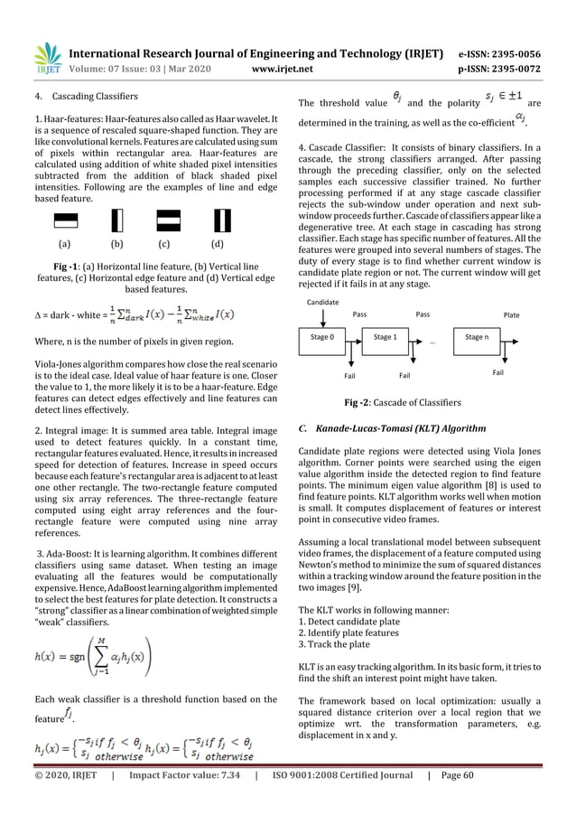 Irjet License Plate Detection Using Hybrid Morphological Technique And Recognition Using