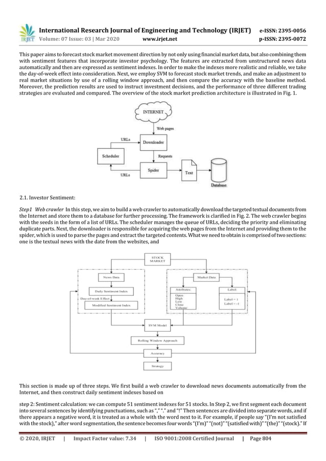 IRJET - Forecasting Stock Market Movement Direction using Sentiment Analysis and Support Vector ...