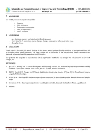 IRJET - Notice Board using LED Matrix Display | PDF