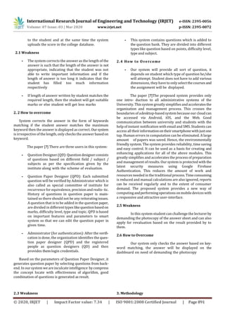 IRJET - Online Assignment System | PDF