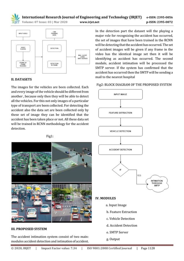 IRJET - Accident Intimation System using Image Processing | PDF | Email | Internet