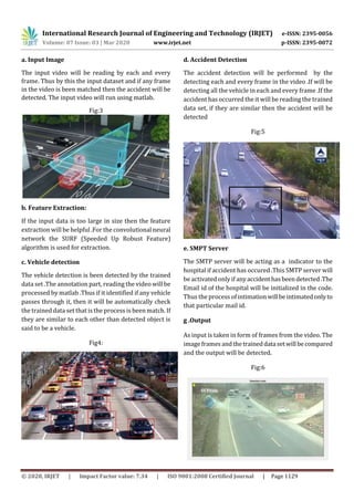 IRJET - Accident Intimation System using Image Processing | PDF | Email | Internet