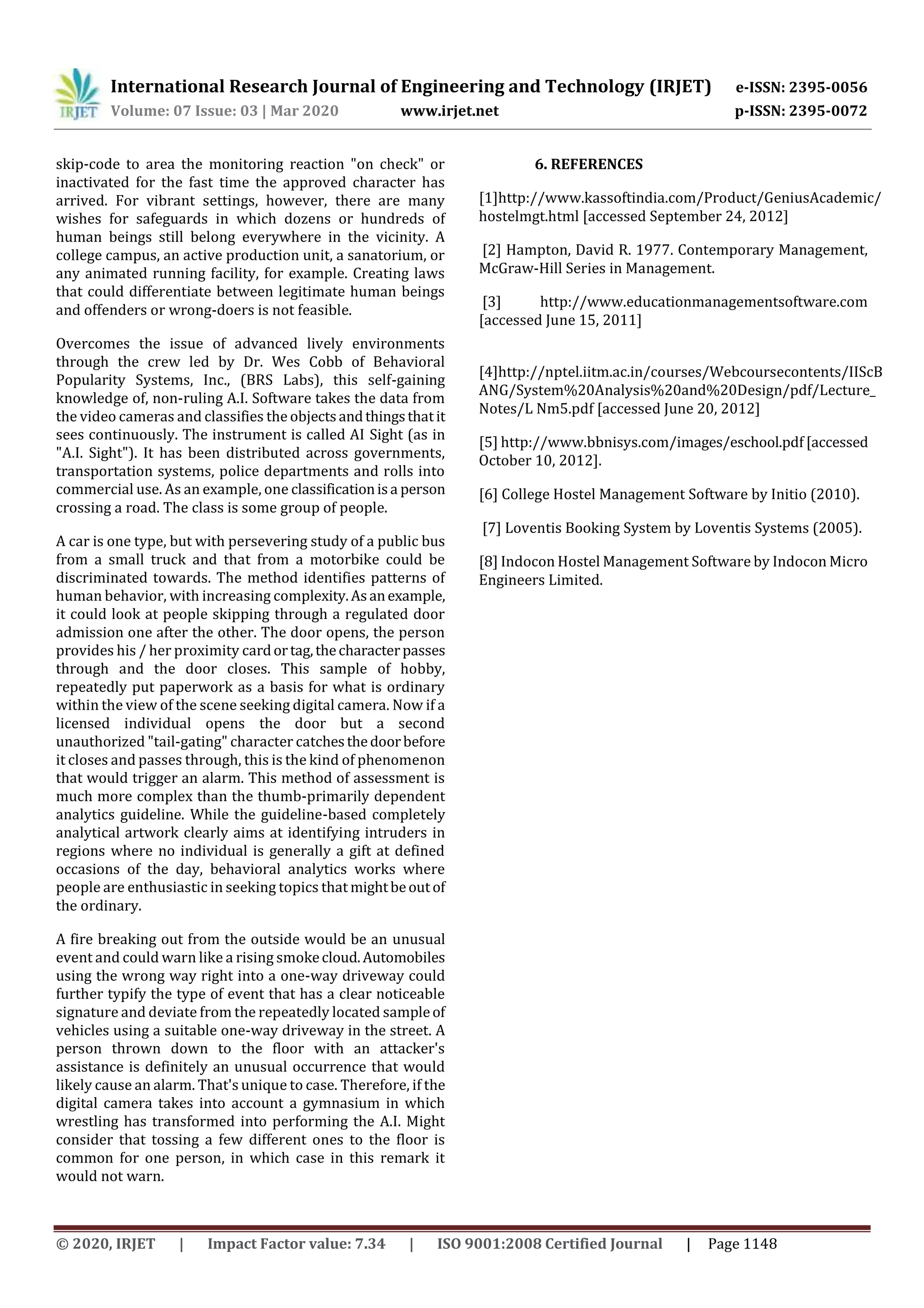 IRJET - Hostel Management System using Ensemble Learning | PDF | Computer Software and ...
