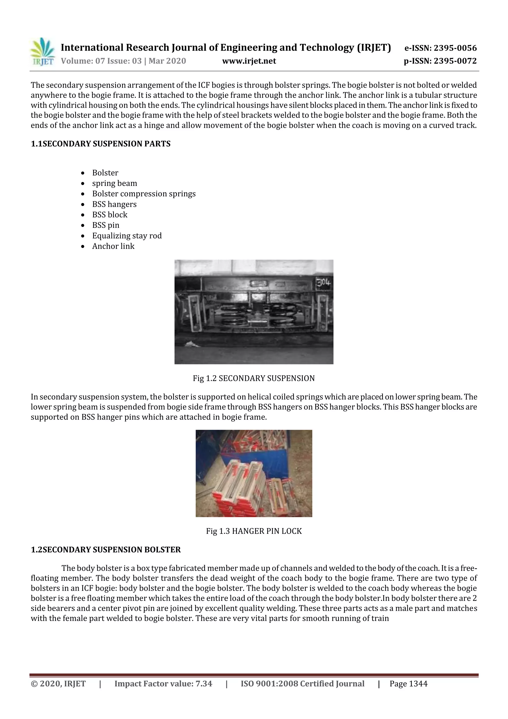 IRJET - Assemblying of ICF Bogie Secondary Suspension Bolster Hanger ...