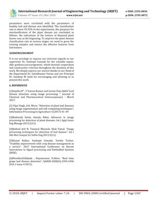 IRJET - E-Learning Package for Grape & Disease Analysis | PDF | Agriculture | Industries