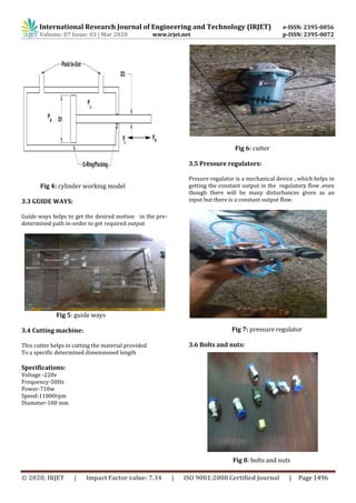 IRJET - Design and Fabrication of PVC Pipe Feeding and Cutting Machine ...