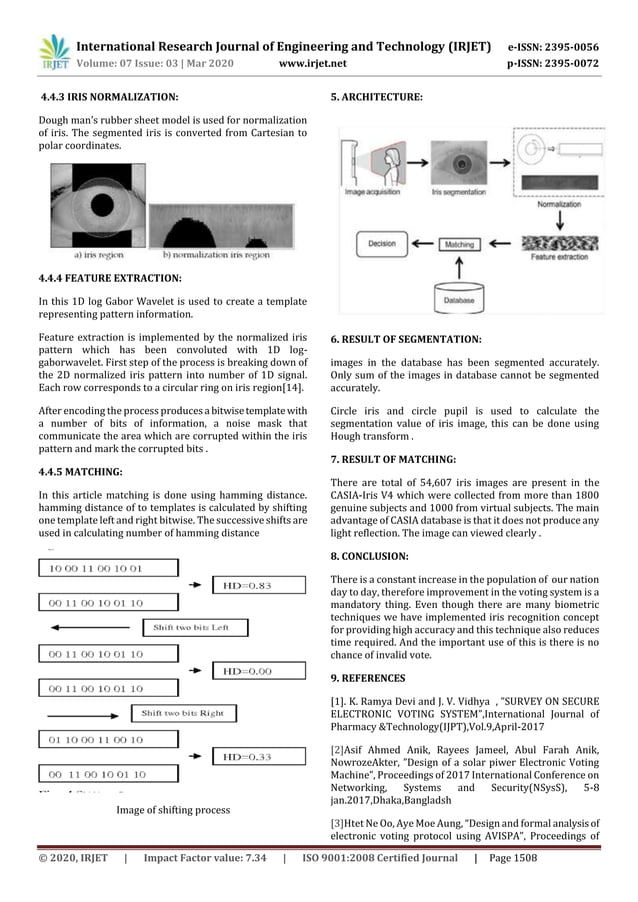 IRJET - A Survey on Biometric Voting System using Iris Recognition | PDF | Operating Systems ...