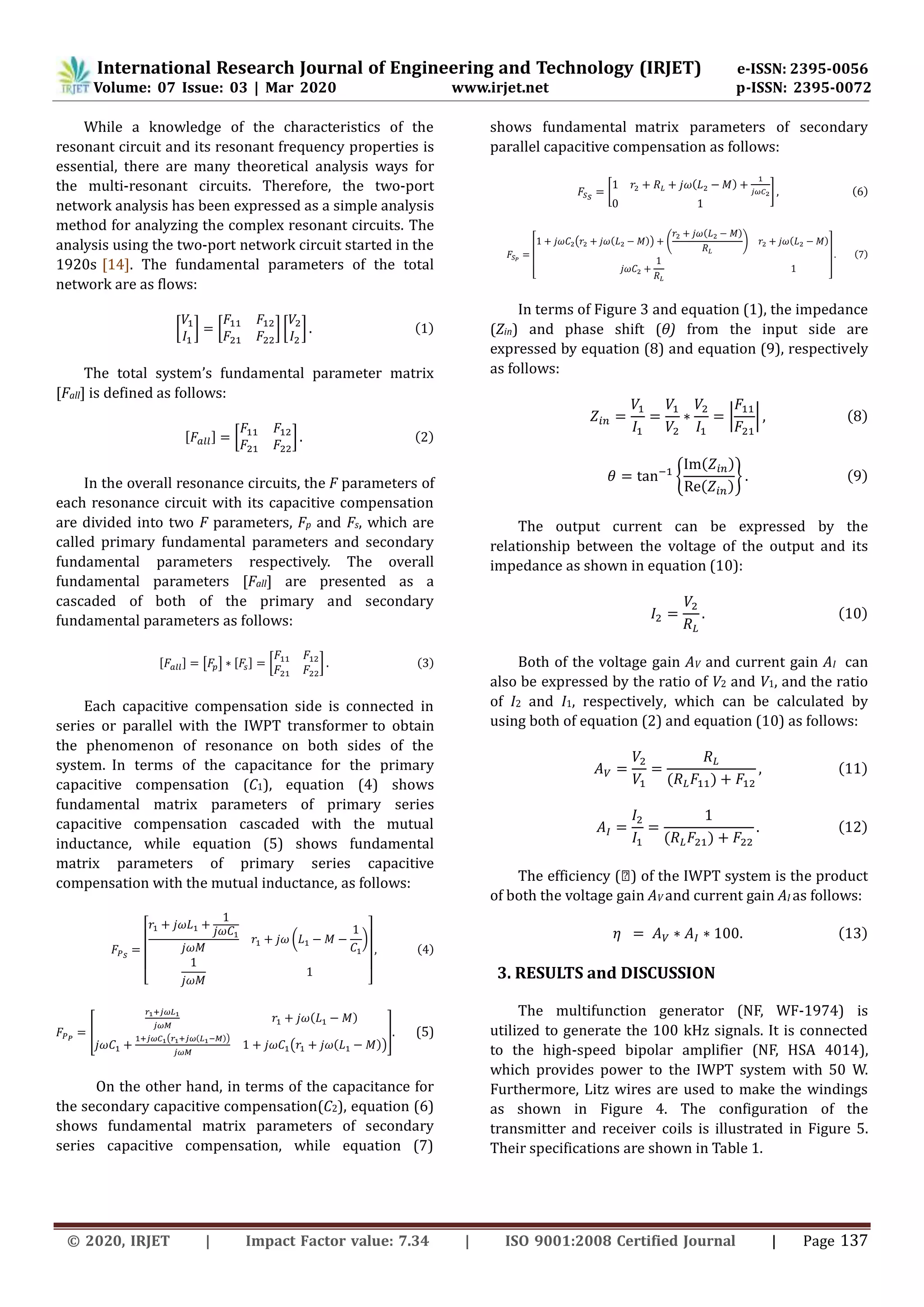 Irjet Optimizing A High Lateral Misalignment Tolerance Of The Short Range Inductive Coupling