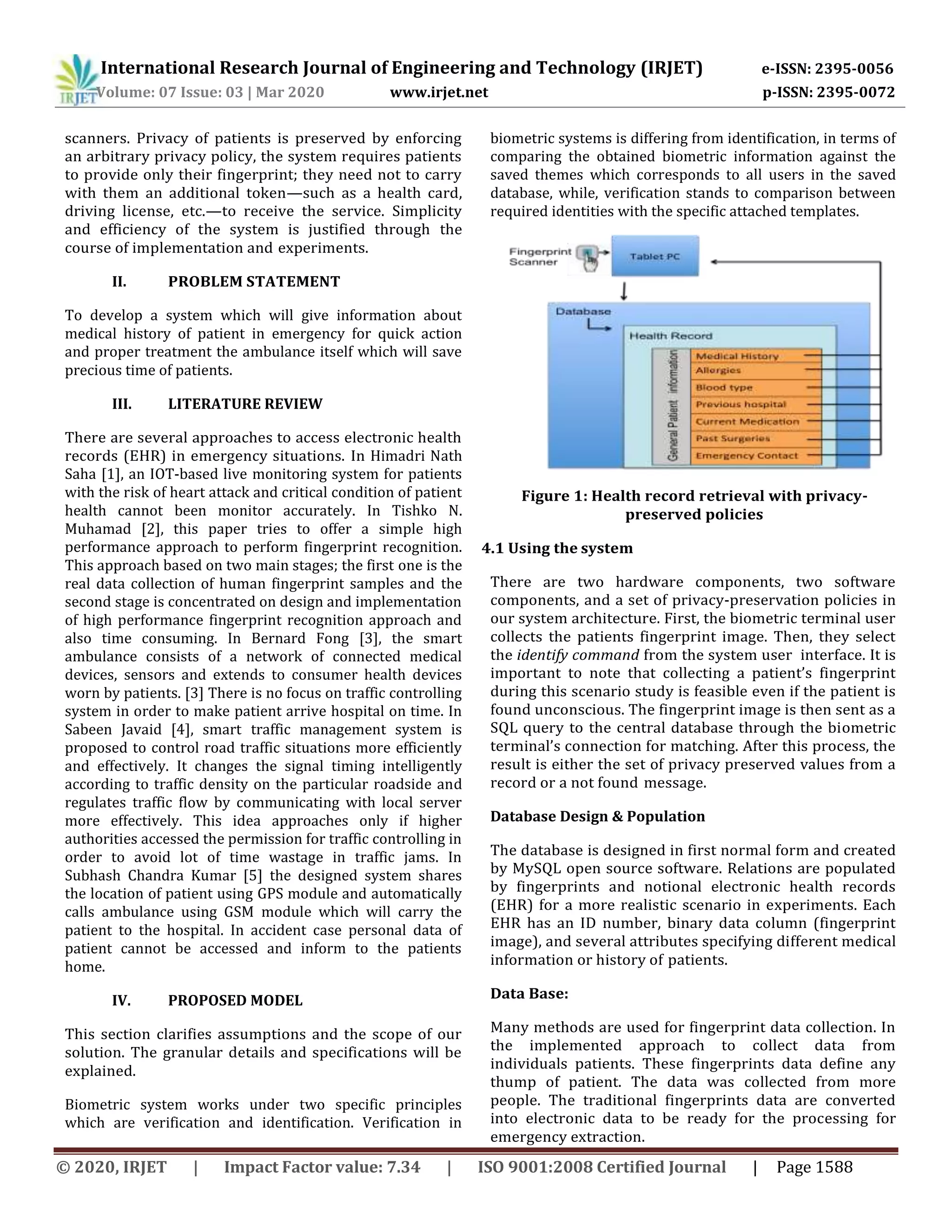 IRJET - IoT Based Smart Ambulance with Information Extraction and Traffic Controlling System | PDF