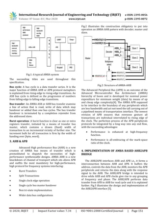 IRJET - Design of AMBA based AHB2APB Protocol for Efficient Utilization of AHB and APB | PDF ...