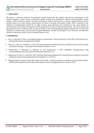 IRJET - Medicine Recommendation System | PDF | Computer Software and Applications | Computing