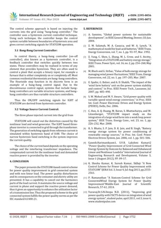 IRJET - Introduction of STATCOM in PV Grid System | PDF