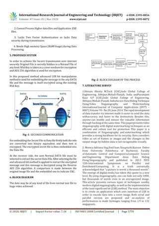 IRJET - DOD Data Hiding Technique using Advanced LSB with AES-256 Algorithm | PDF