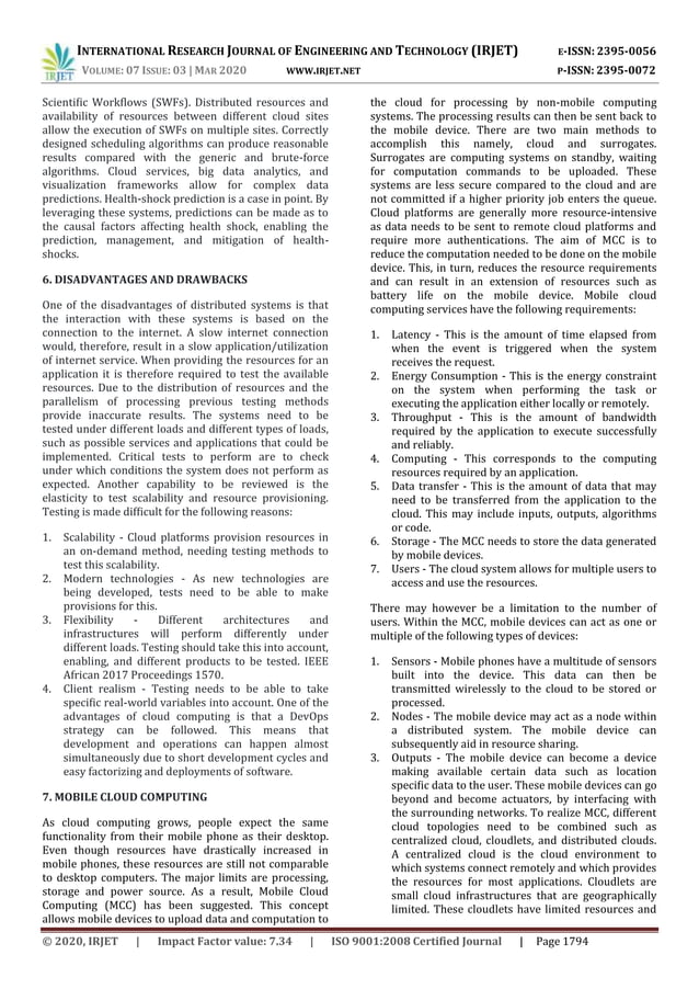 IRJET - Cloud Computing and IoT Convergence | PDF