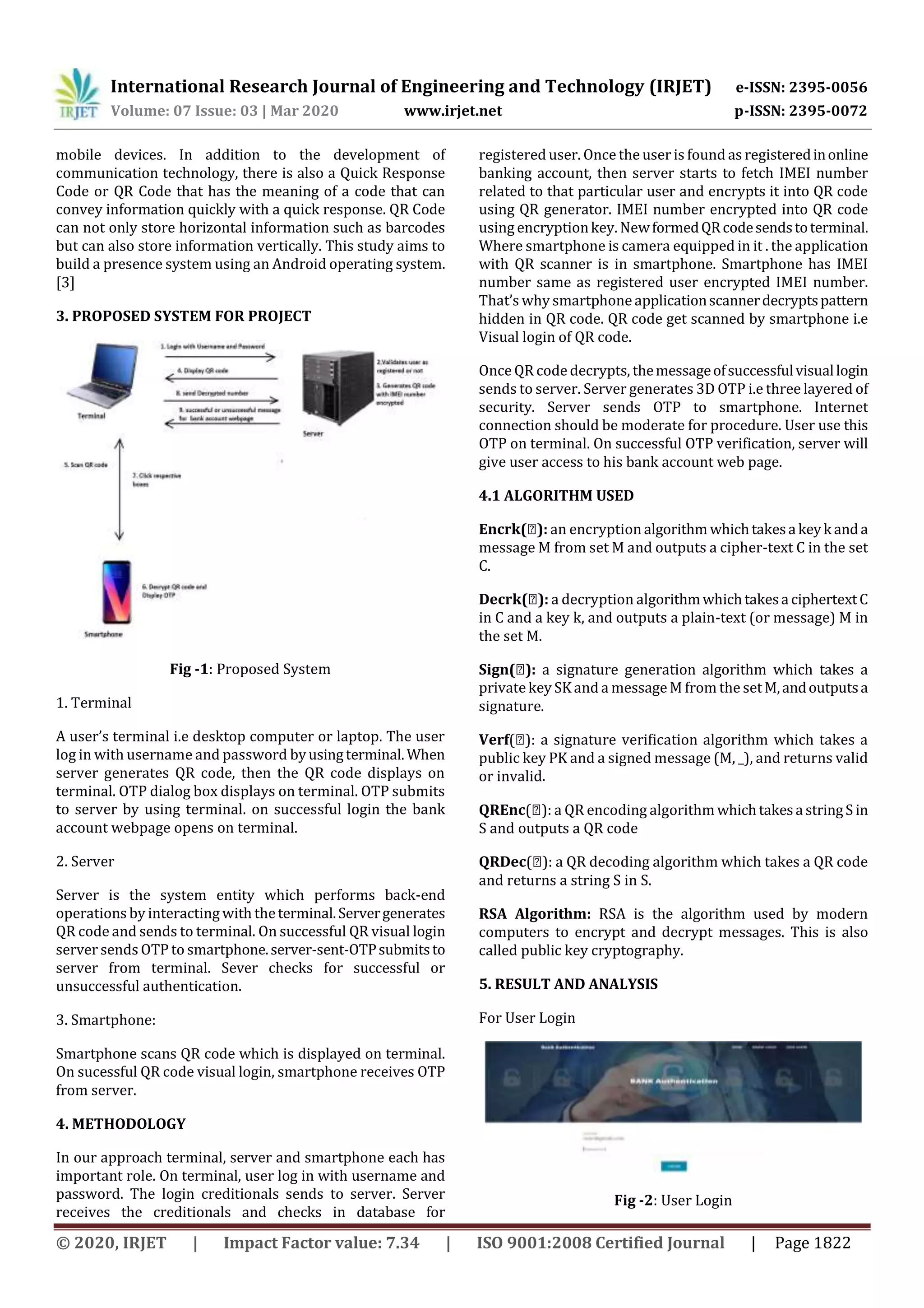 IRJET - Three Layered Security for Banking | PDF