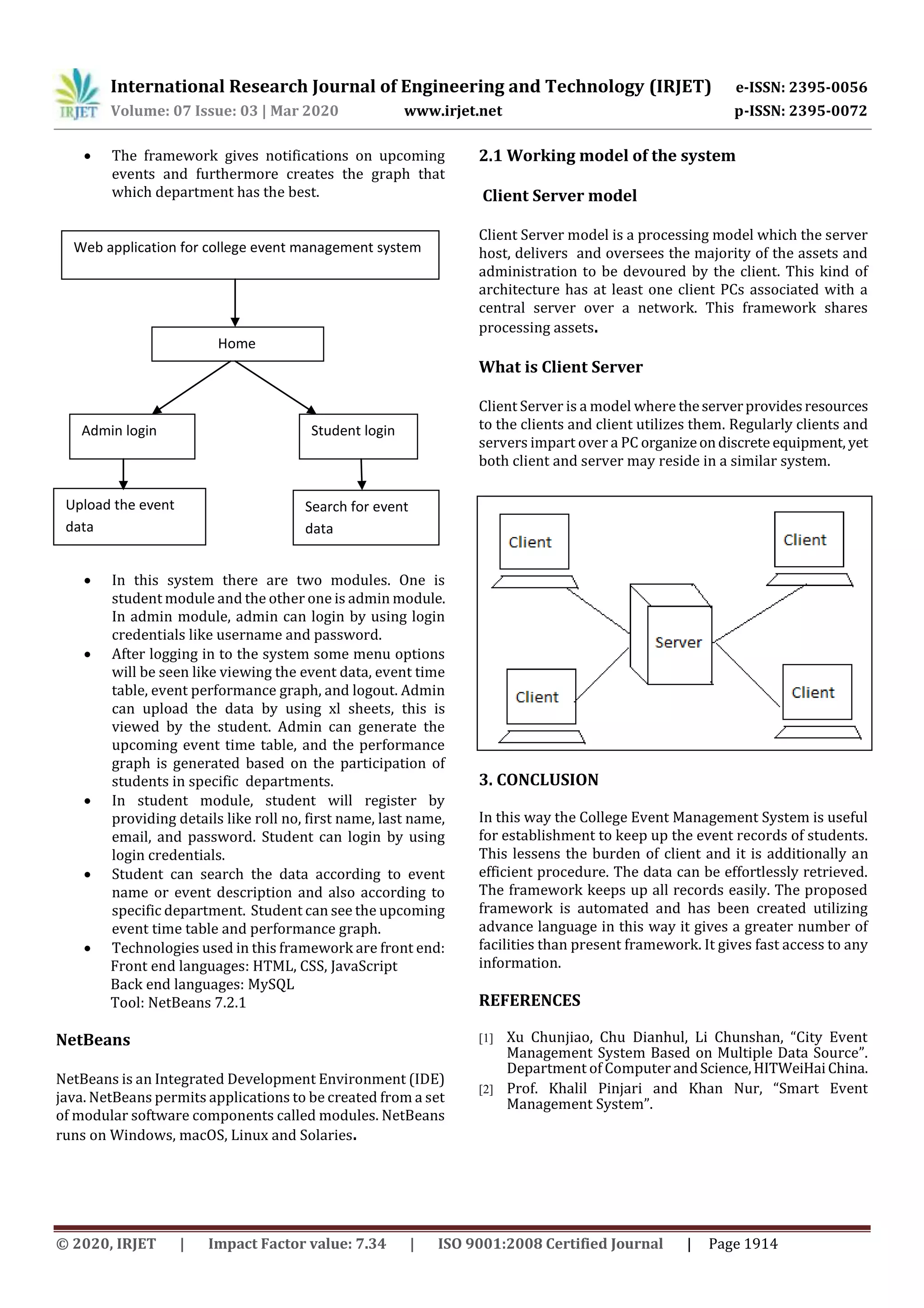 IRJET - College Event Management System | PDF