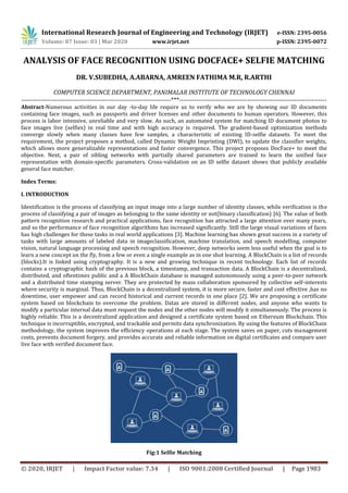 IRJET- Analysis of Face Recognition using Docface+ Selfie Matching | PDF