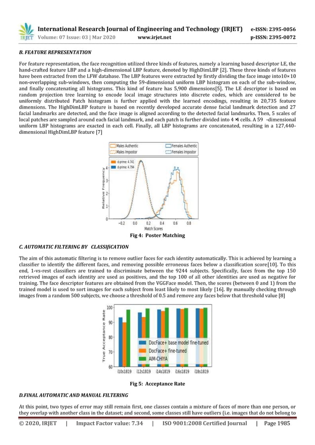 IRJET- Analysis of Face Recognition using Docface+ Selfie Matching | PDF